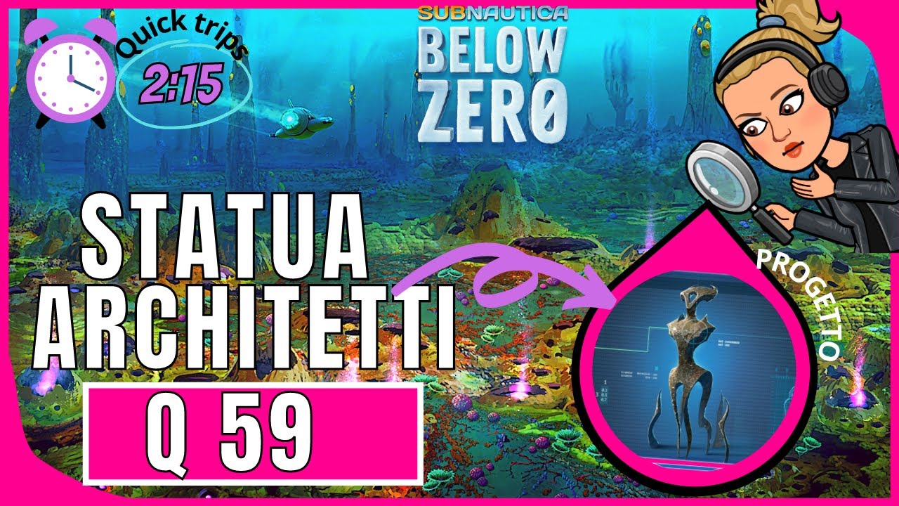Subnautica below zero Dove trovare statua architetto Q59 ITA - YouTube