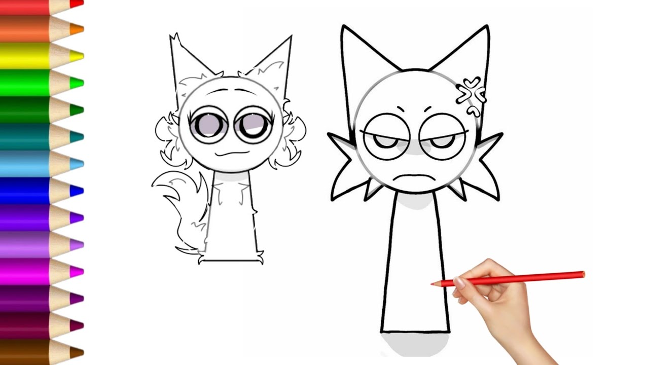 Let’s Draw Wenda from Incredibox Sprunki – Simple & Easy for Kids - YouTube