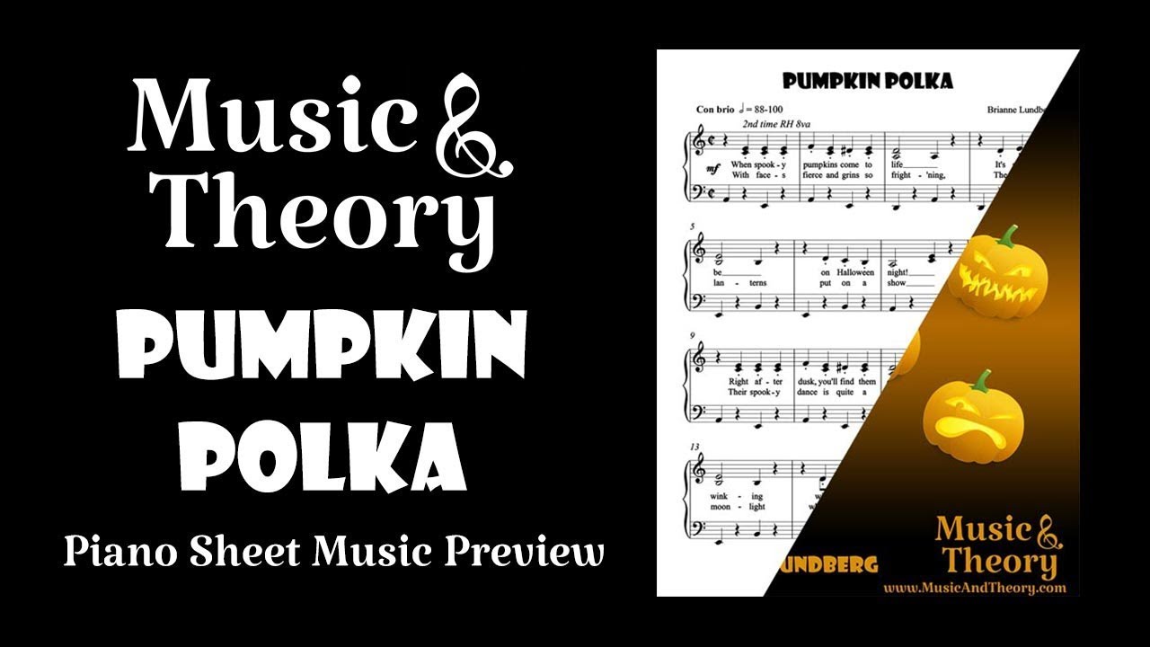 "Pumpkin Polka" Halloween Piano Sheet Music by Brianne Lundberg ...