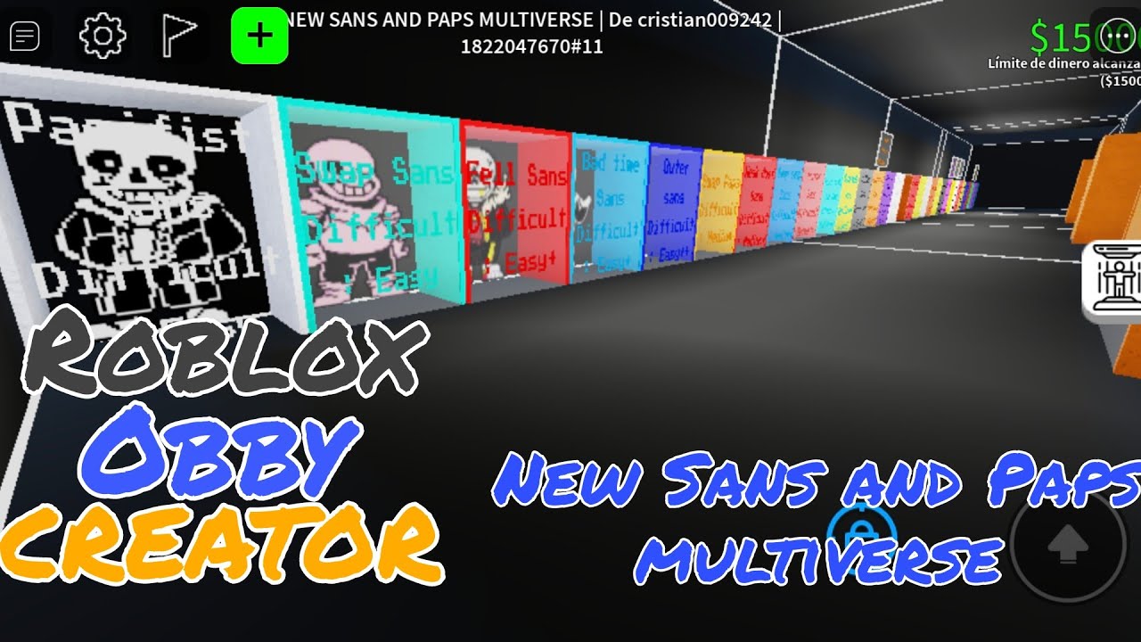Obby creator | New Sans and Paps multiverse | Parte 1 - YouTube
