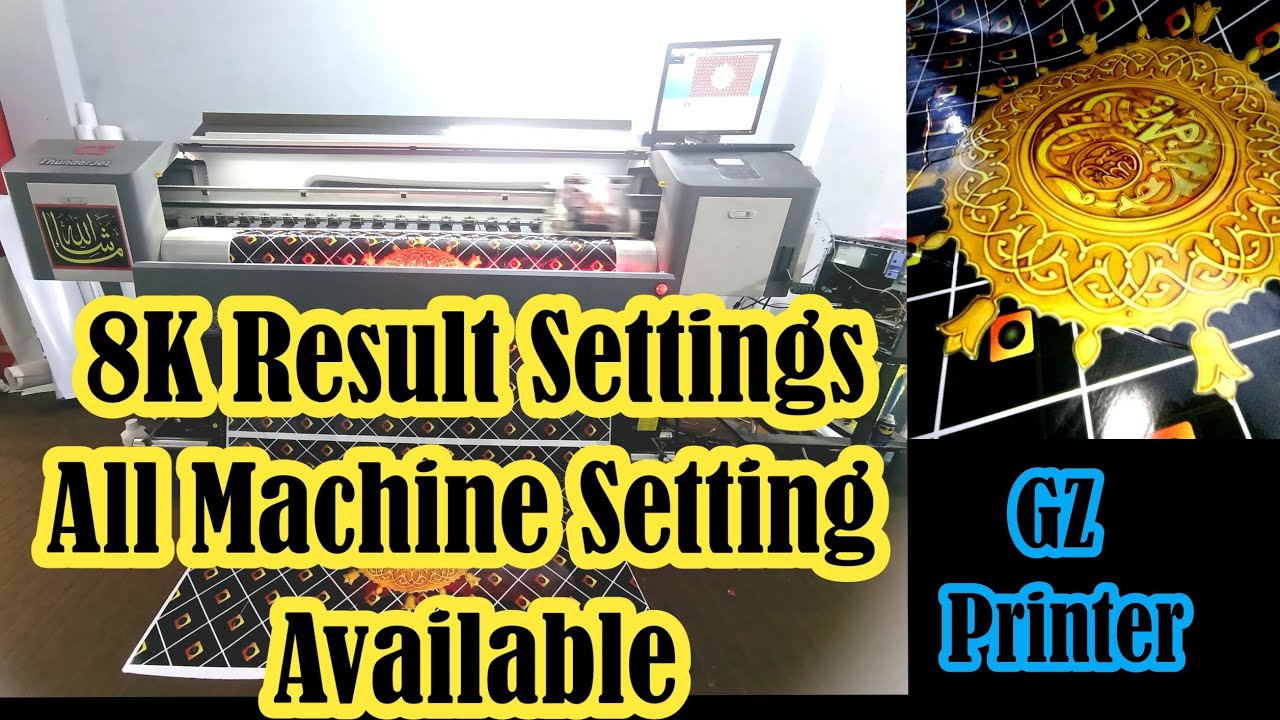 8K Result Settings Pena Flex Machine|| All Machine Setting Available ...