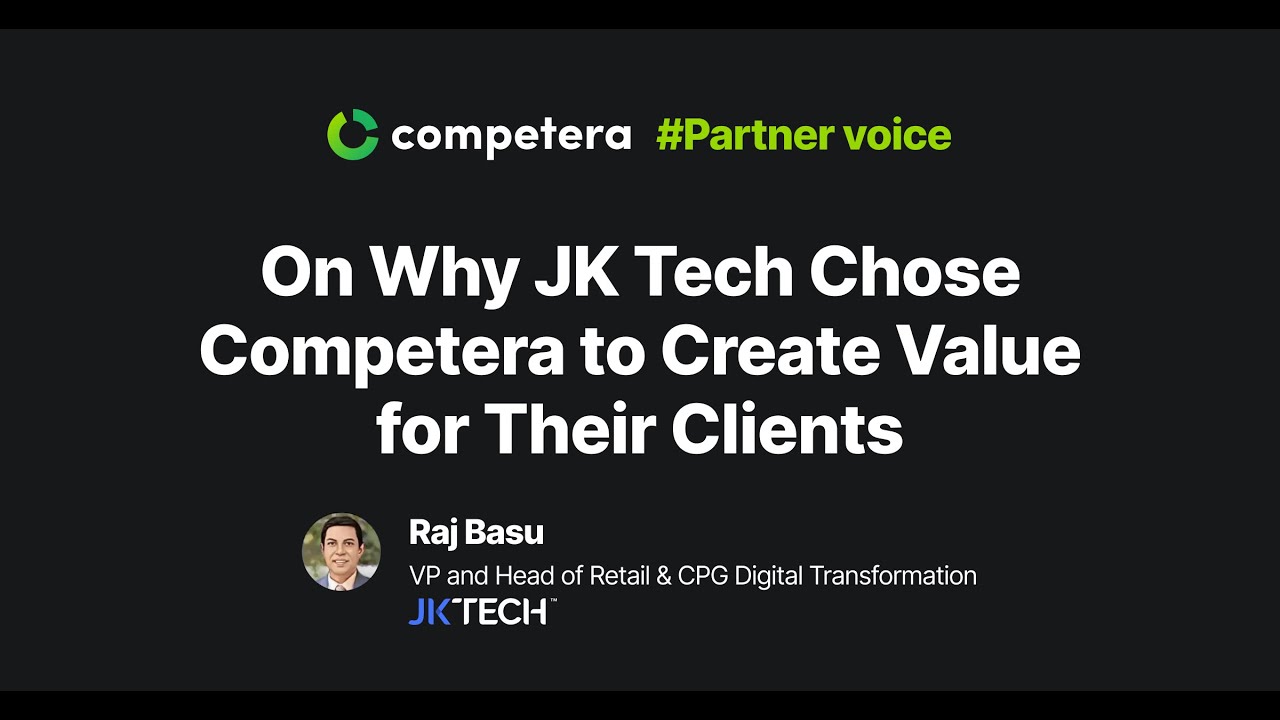 Why JK Tech chose Competera as a Partner to Create Majorly Differentiating Customer Value? - YouTube