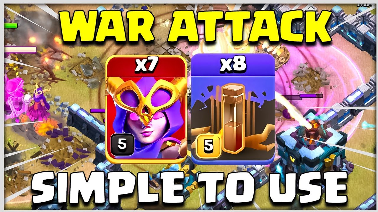 Th13 War Attack Strategy | Super Witches Earthquake Spell Simple to Use ...