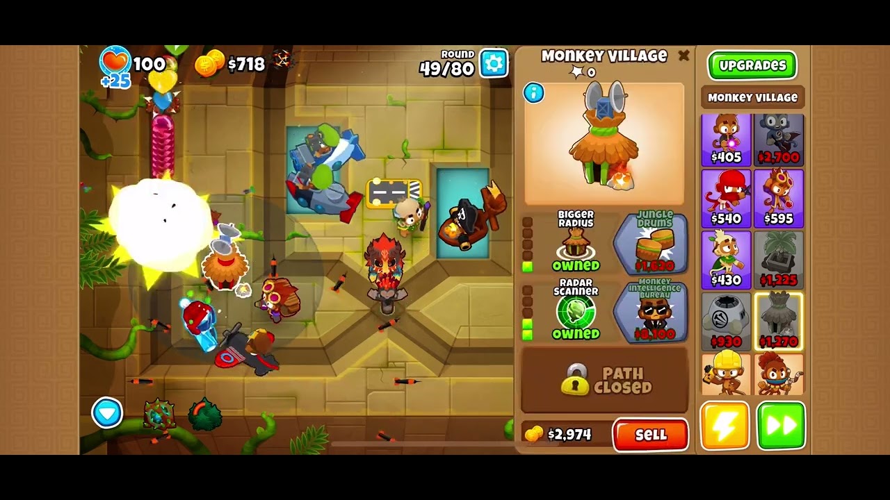Alternate Bloons Rounds / Chutes Map Hard Difficulty / Mountain ...