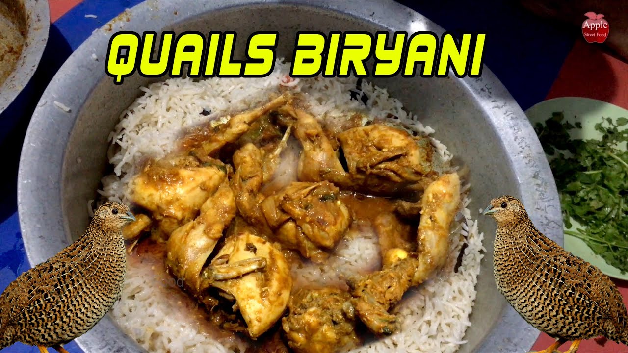 quail bird biryani recipe | Rare Combination | kouju pitta biryani ...