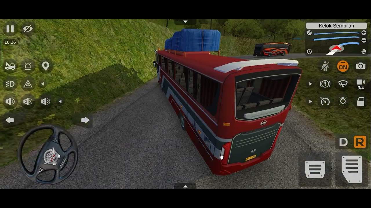 Indonesian Bus Driving (Right Driving) - YouTube