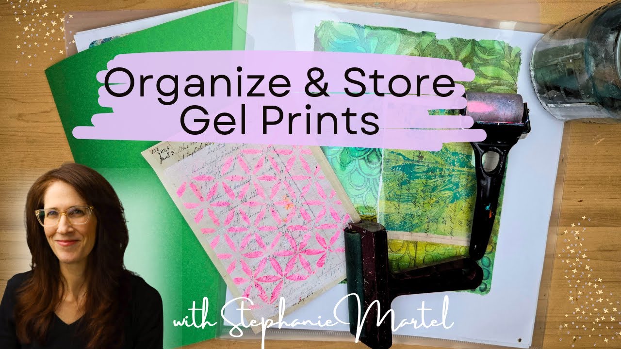 How To Organize And Store Gel Prints - YouTube
