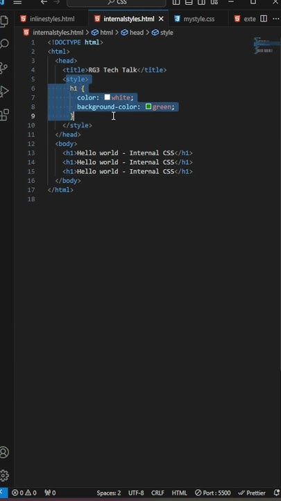 Include Css In Html Pages Css Coding Webdesign Css3 Cssinterview Short Shorts Includecss