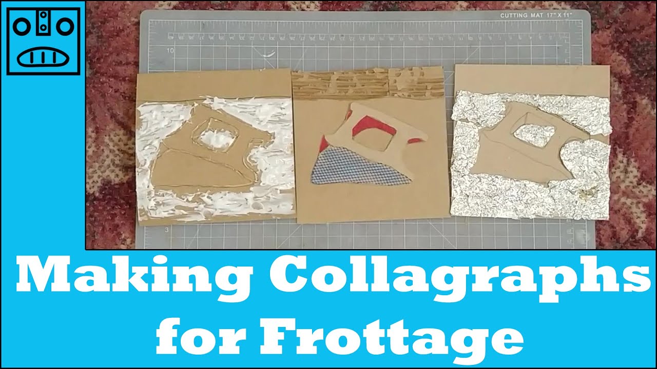 Making Collagraphs for Frottage (and Relief Printing) - YouTube