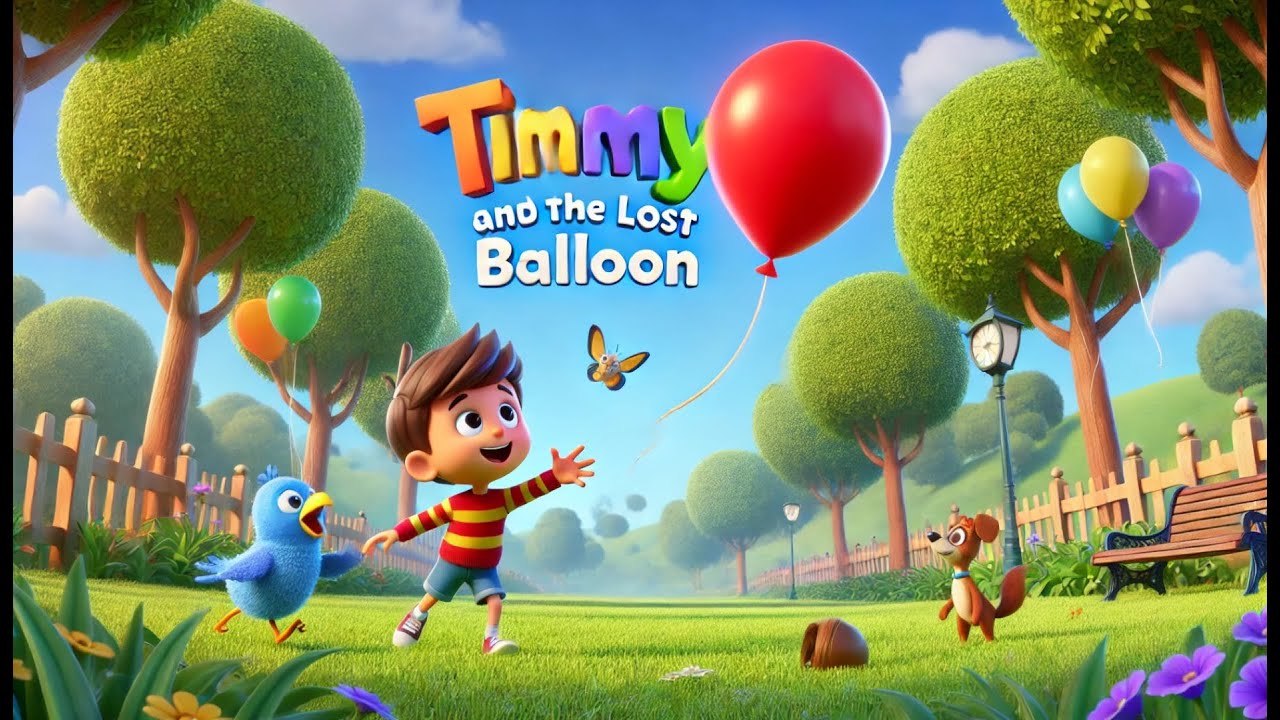 Timmy, and the lost balloon| Kids Cartoon | English Animated Stories ...