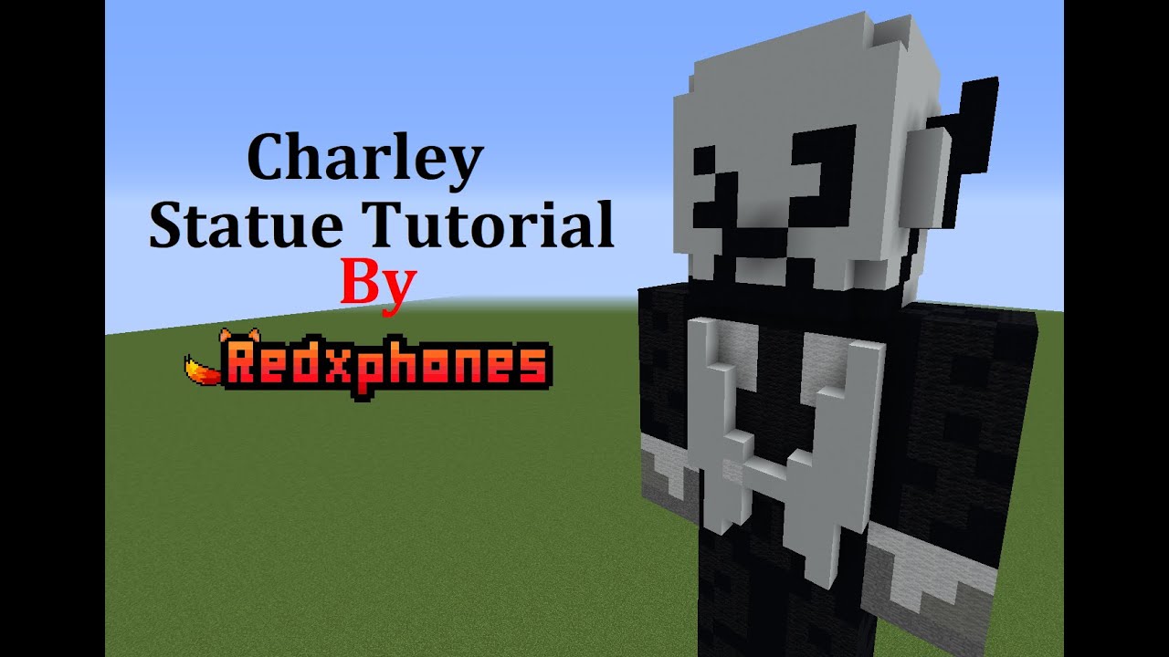 Minecraft Tutorial: Charley Statue (Bendy and the Ink Machine) - YouTube