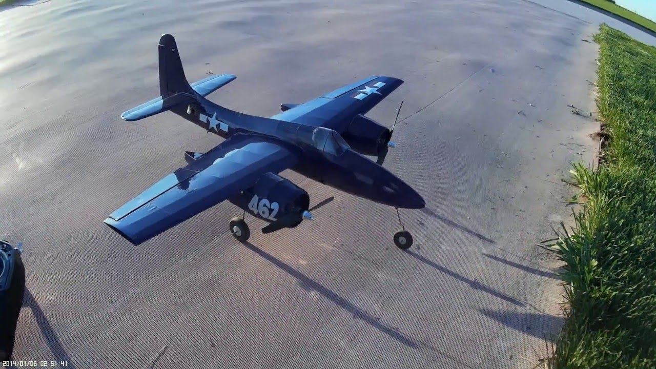 Diels engineering F7F Tigercat rc - YouTube