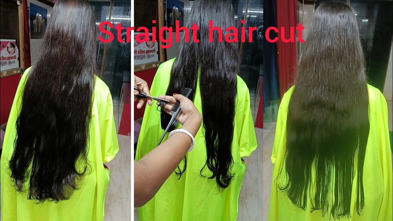 Straight hair cut tutorial for beginners ️💇‍♀️💇‍♀️ ️ || hair cut ...