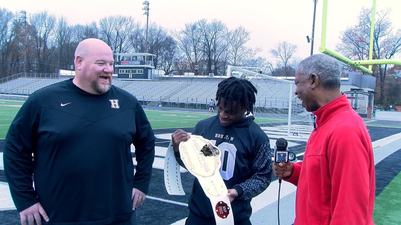 High School Football MVP Belt Presentation - Houston RB Damon Sisa ...