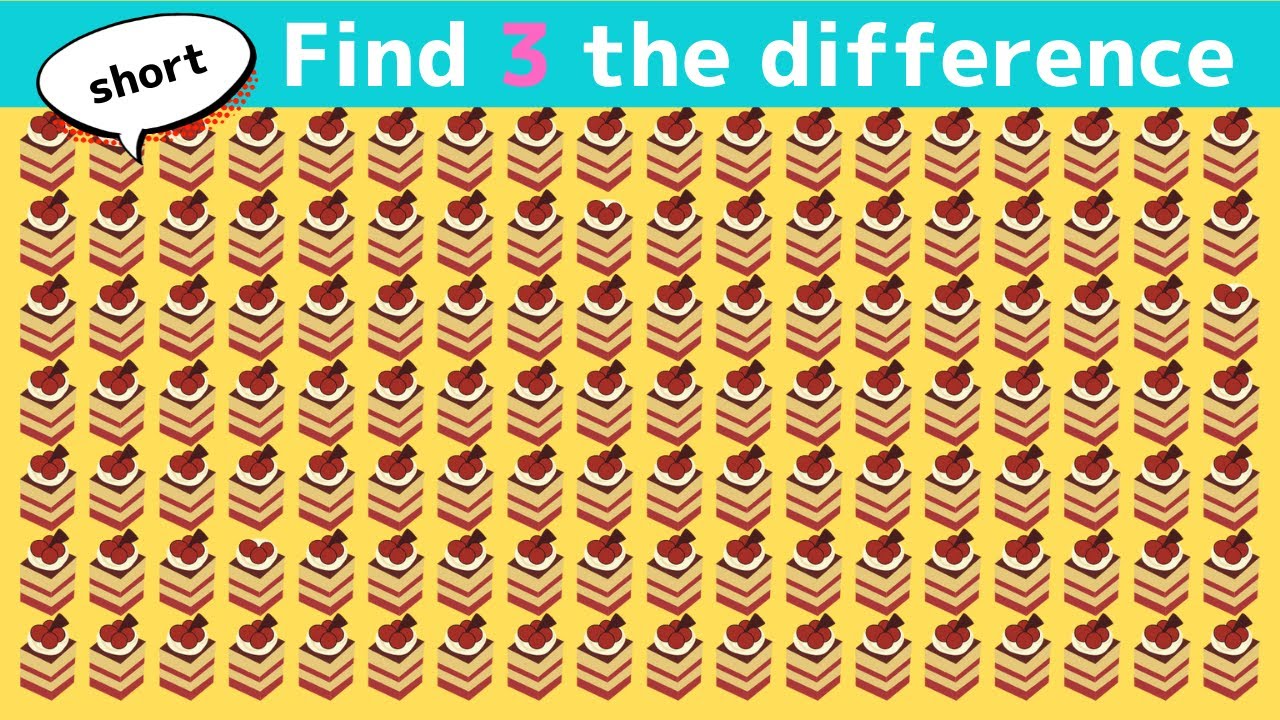 Find the Odd difference / Riddle / Puzzle Quiz / Brain training / Find ...