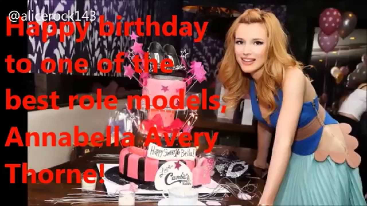 Happy 17th Birthday, Bella Thorne! 08/10/14 - YouTube