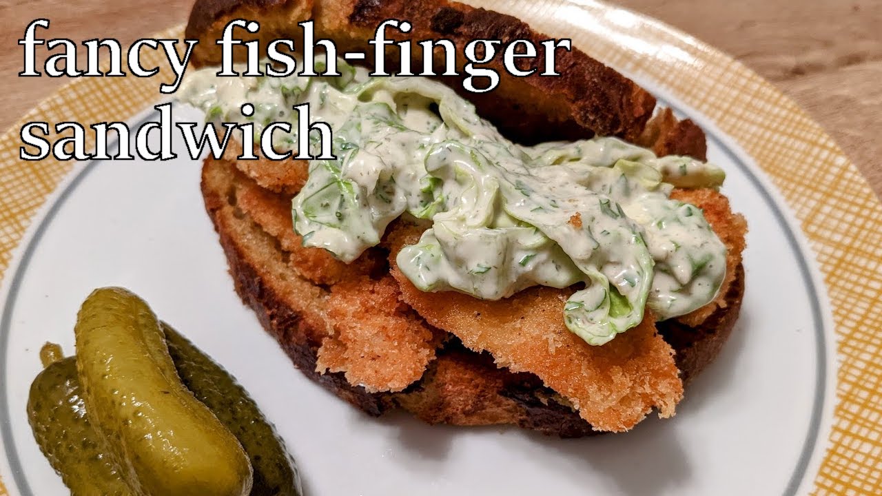 Homemade Fish Fingers | Fancy Fish Finger Sandwich with Homemade Tartar ...