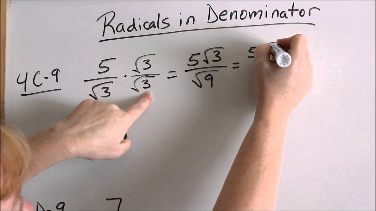 Lesson 4 - Radicals in the Denominator - YouTube