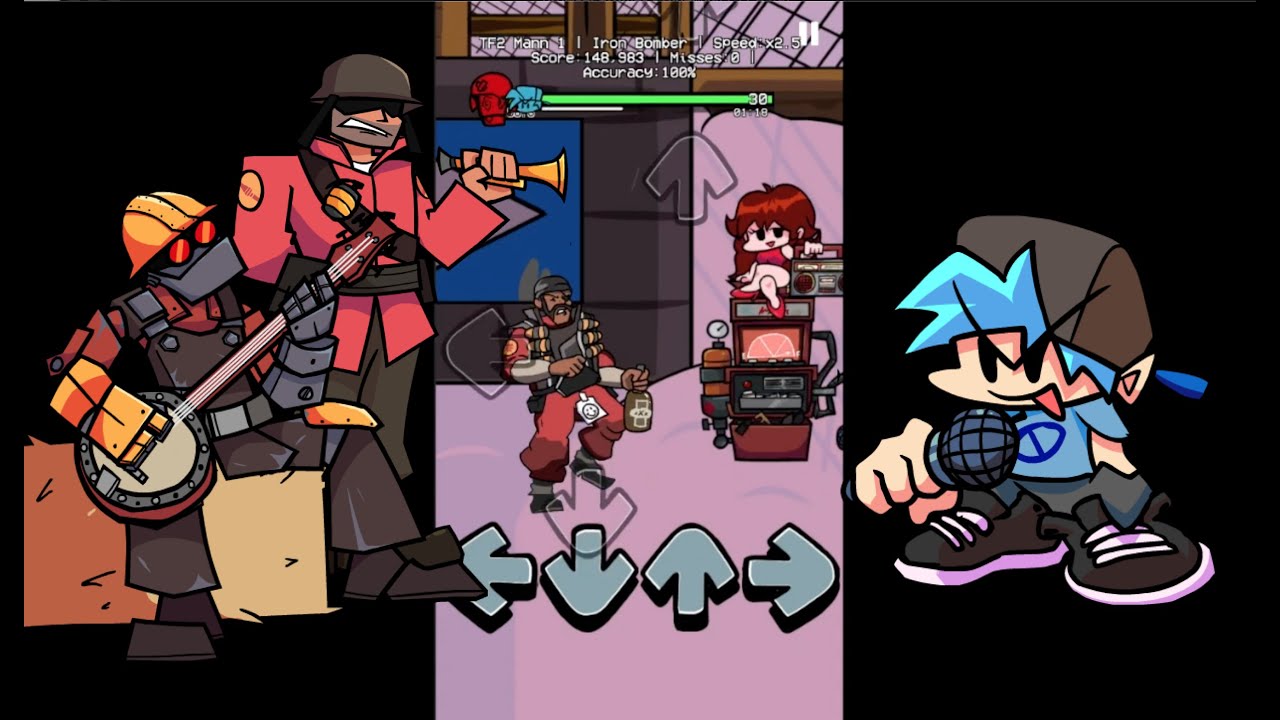 Vs TF2 - Mann Co - FNF Mod - Friday Night Funkin Mobile Game (Soldier ...