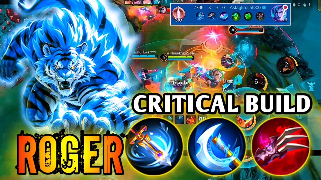 ROGER CRITICAL DAMAGE - SKALI LONCAT MUSUH SEKARAT | BUILD ROGER TOP ...