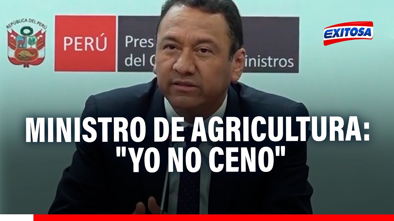 🔴🔵Ministro de Agricultura: "Yo no ceno" - YouTube