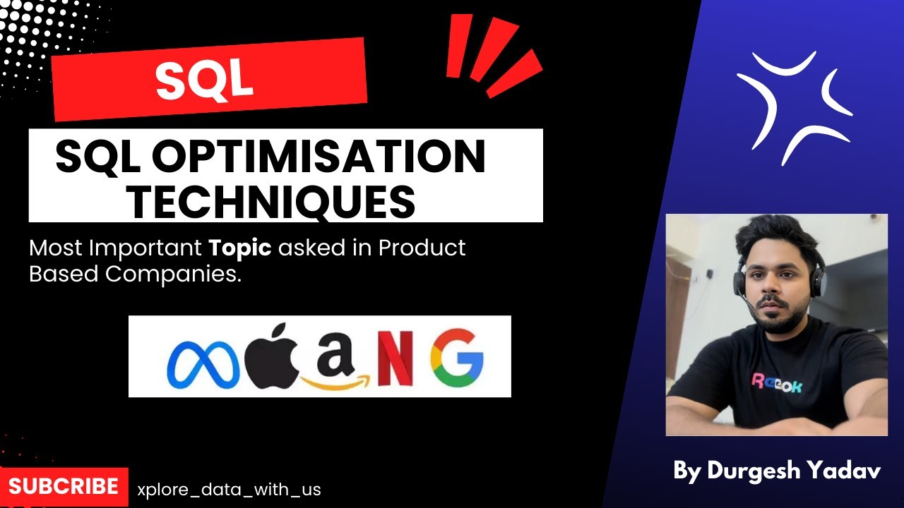 SQL Optimisation Techniques | Most Asked Topic in #MAANG Companies - YouTube