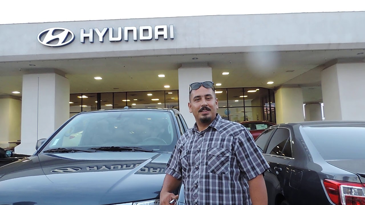 Tony Montaño buying his first truck from me at Hyundai of La ...