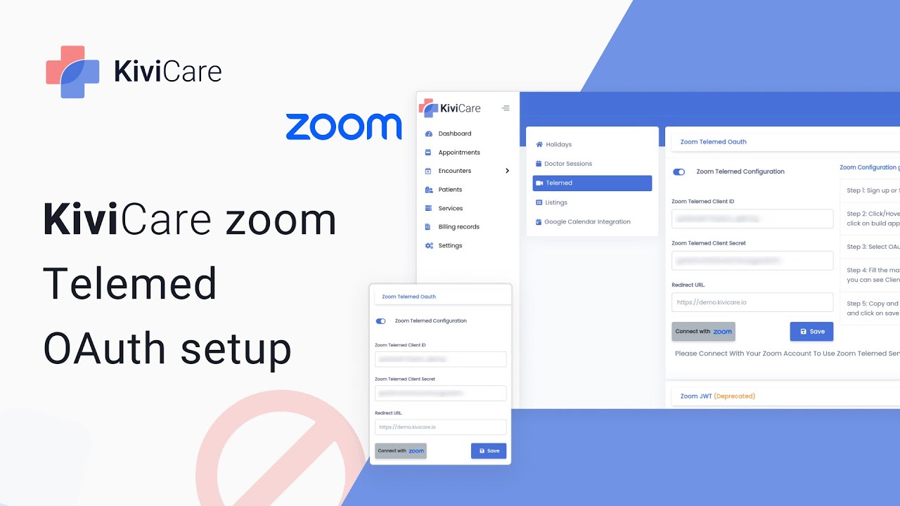 Kivicare zoom telemed OAuth setup | Iqonic Design - YouTube