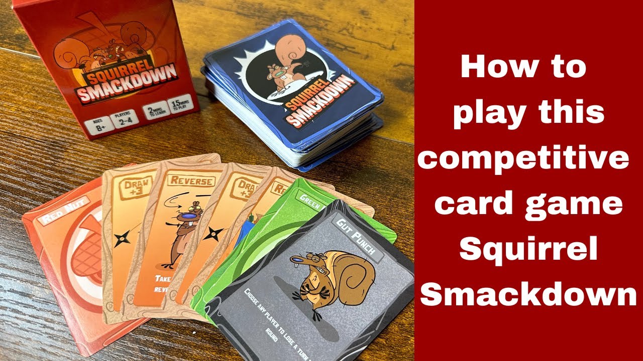 Squirrel Smackdown card game - a fast paced strategy card game - YouTube