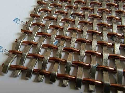 METART-WW01C-Modern cabinet grille inspirations-a combination of copper wires and stainless steel