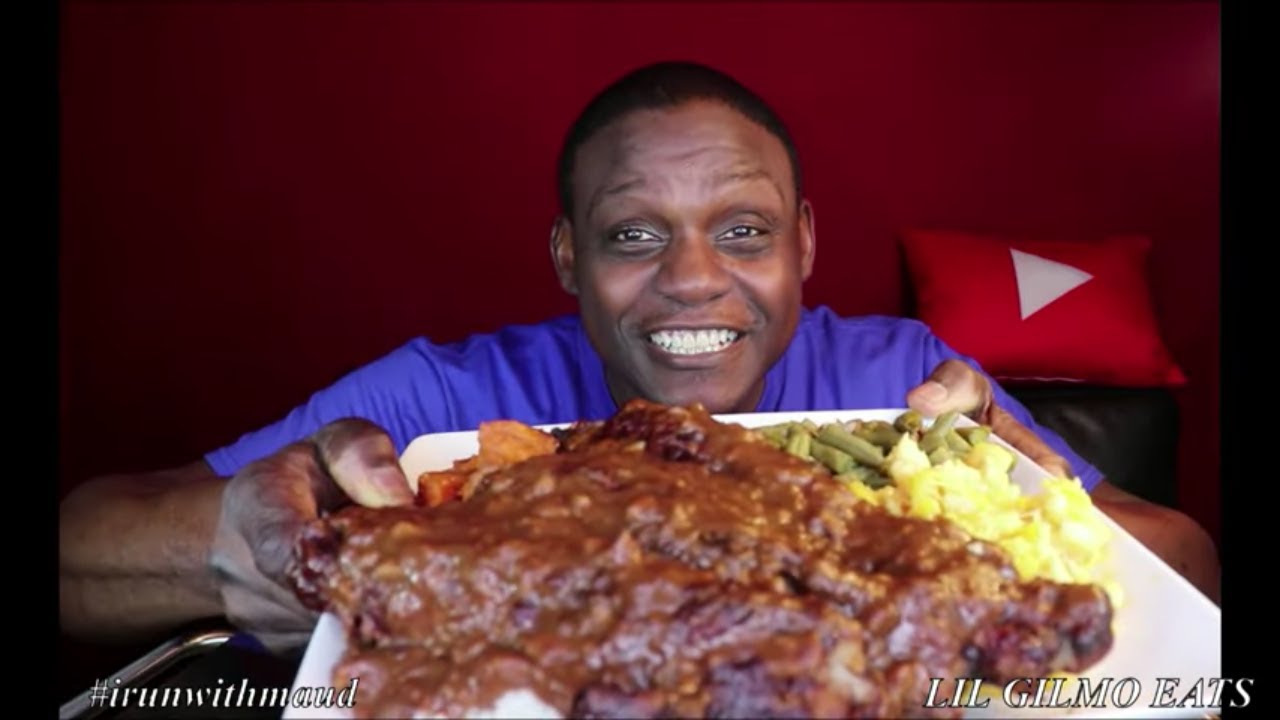 DEEP FRIED AND SMOTHERED SPARE RIBS SOUL FOOD MUKBANG | 7k CARD WINNERS ...