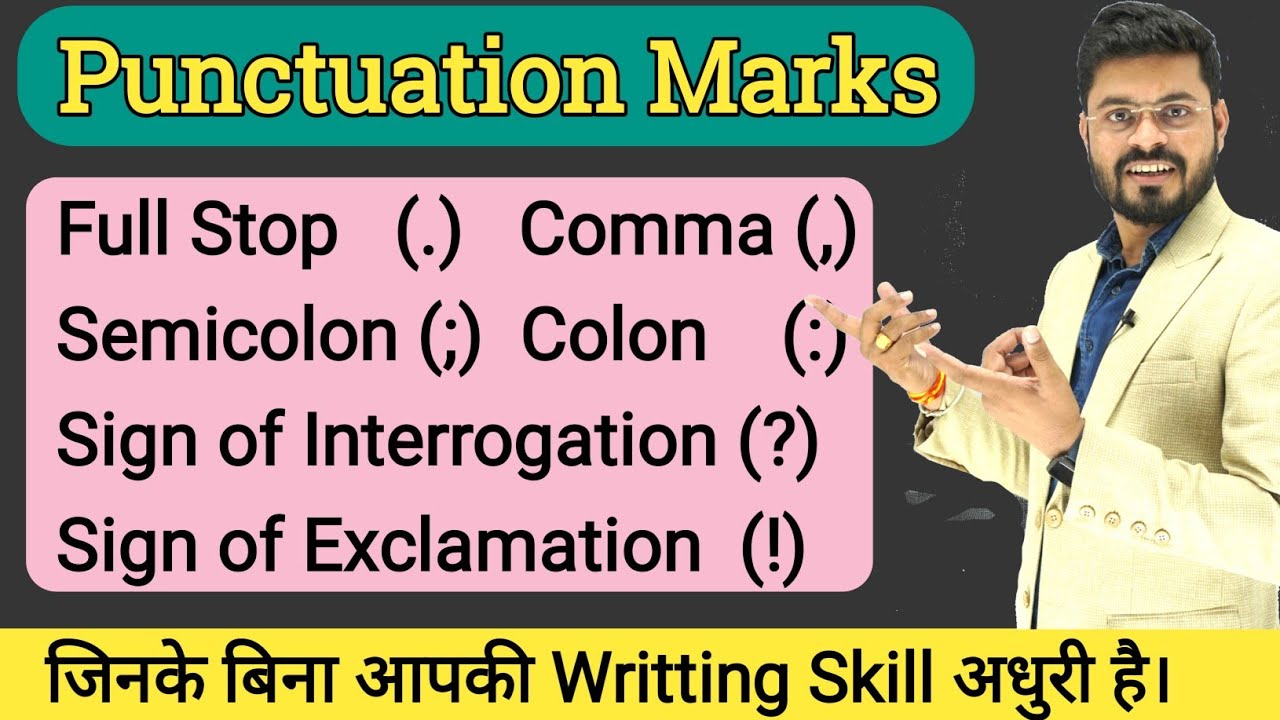 Punctuations Marks in English // Colon, Semicolon, Full Stop & Comma ...