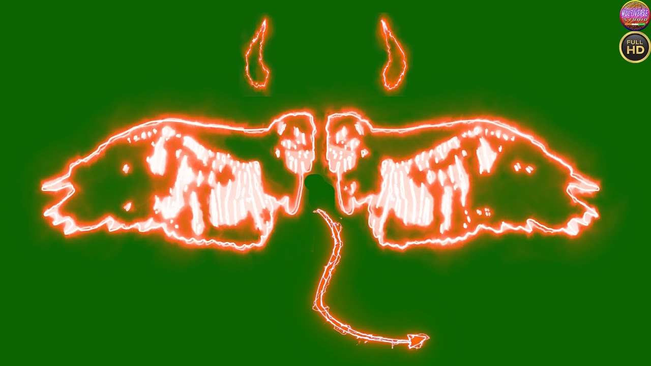 Neon Devil Wings Green Screen Effect+Overlays | #mvstudio | Chroma Key ...