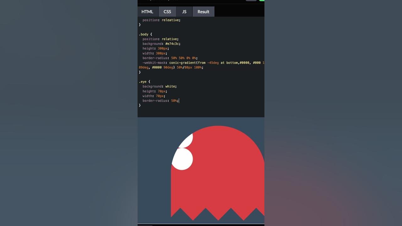 Pacman Ghost Animation Short Css Art Youtube