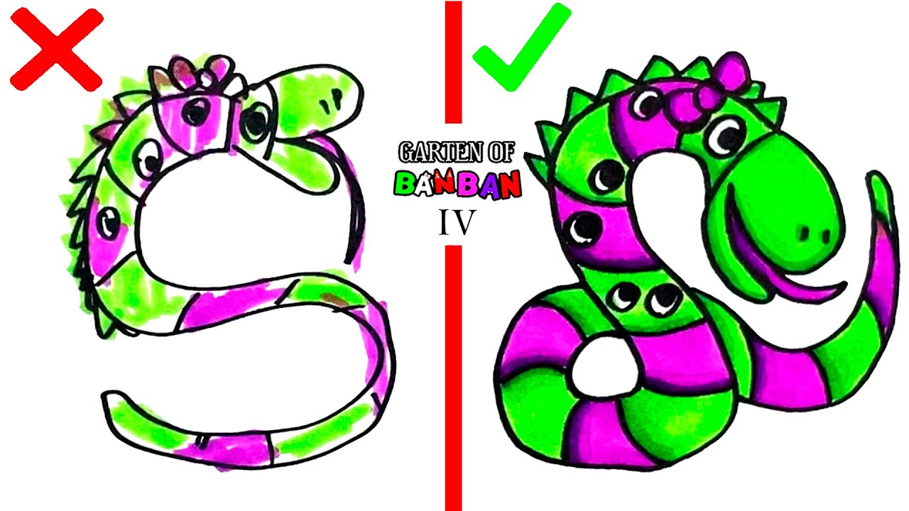 Как нарисовать PATCHED ELLIE из Garten Of Banban Chapter 4 правильно и ...