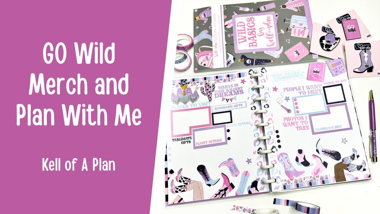 GO Wild Merch and Plan With Me - Kell of a Plan - YouTube