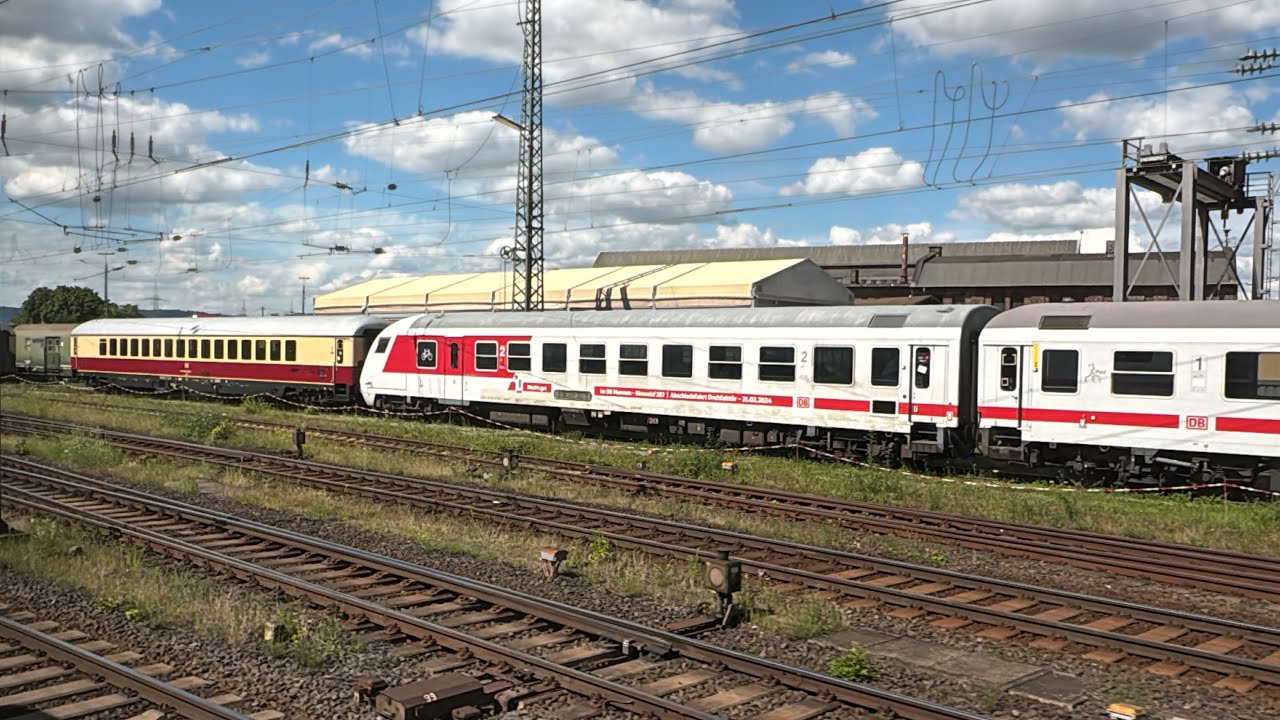 Aus ICE 1 gefilmt DB Museum Koblenz IC Wagen Abschiedsfahrt ...