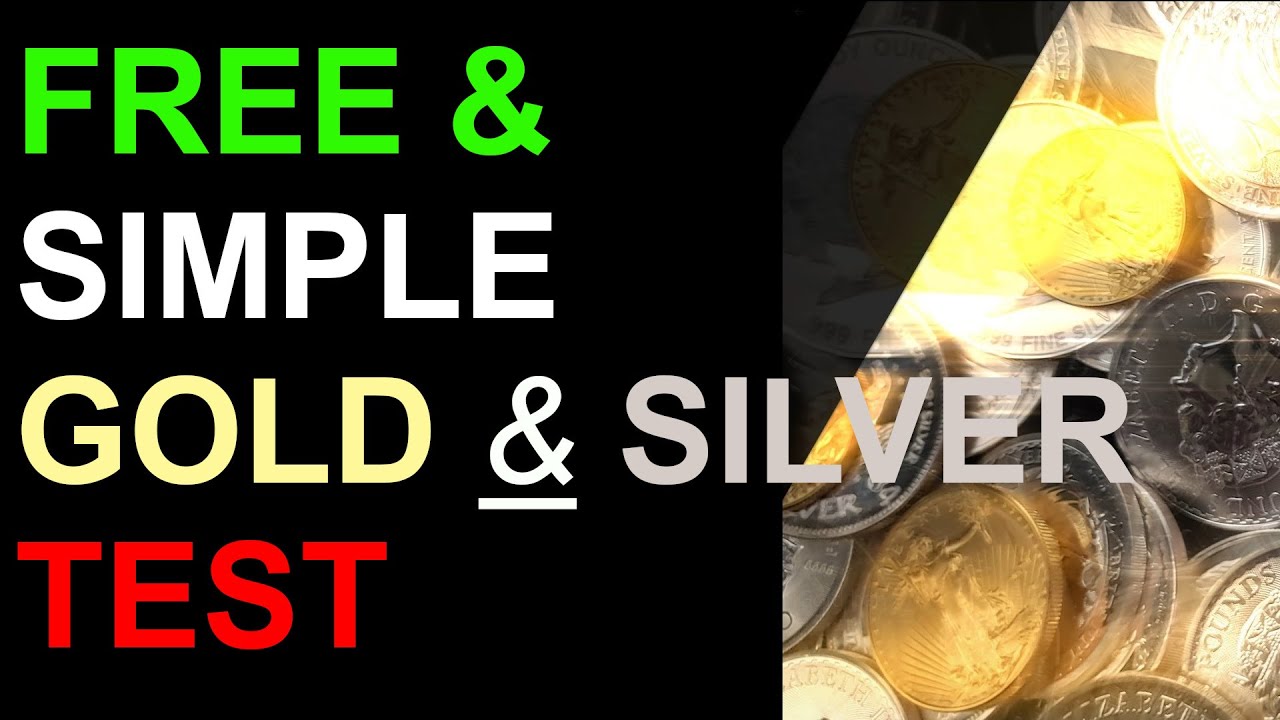 How to Test your Gold and Silver Coins. Free and Simple method! - YouTube