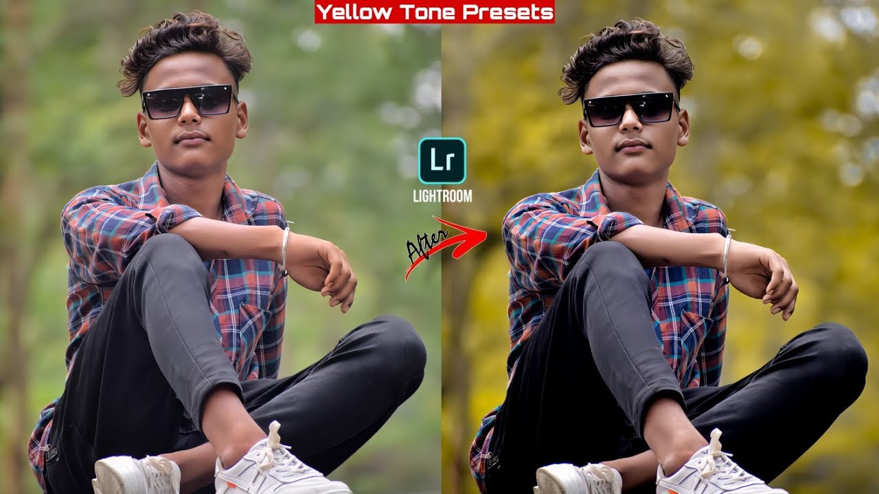 How to create a yellow tone in Lightroom|| Yellow Tone preset || DEBU ...