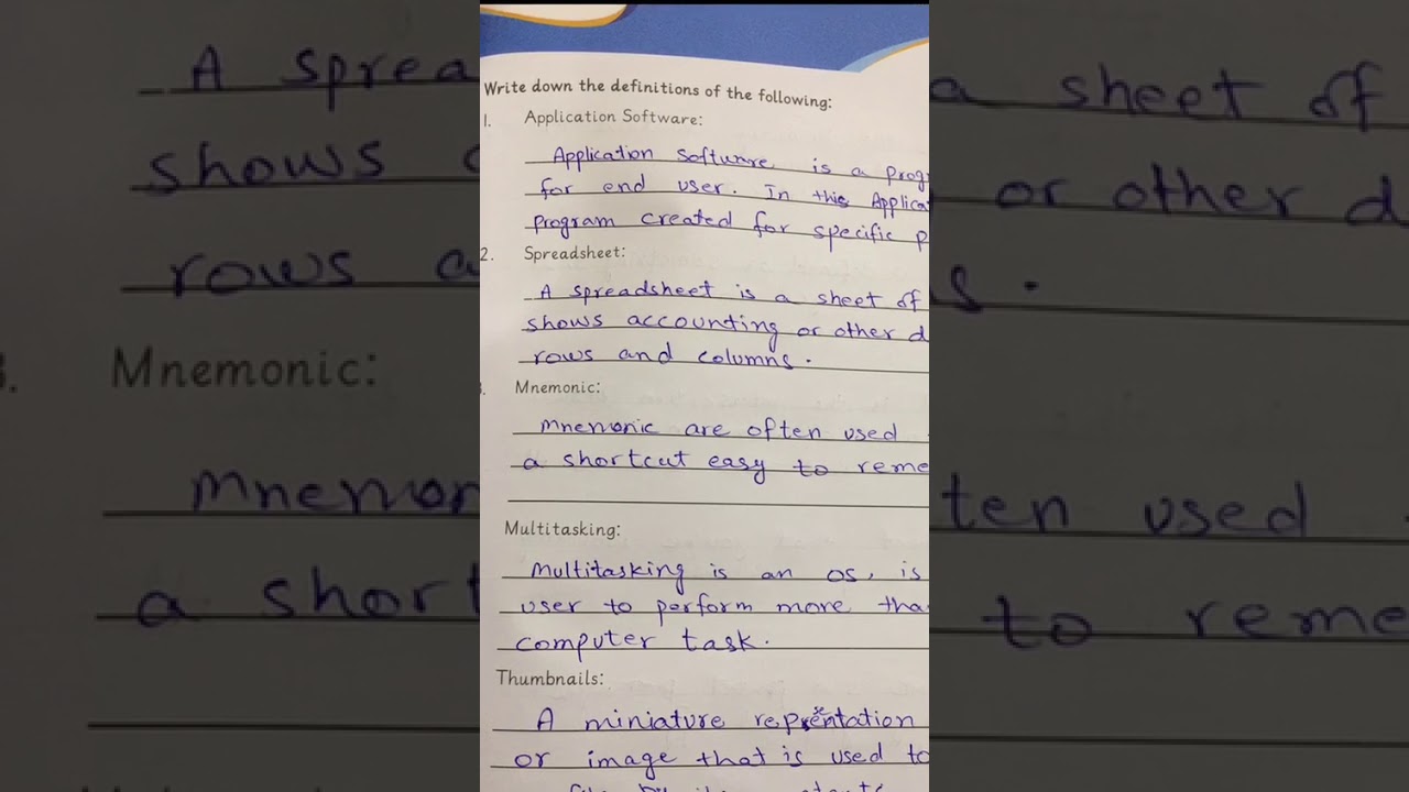 Class 7 Summer Pack 2020 Computer Page 17-18 - YouTube