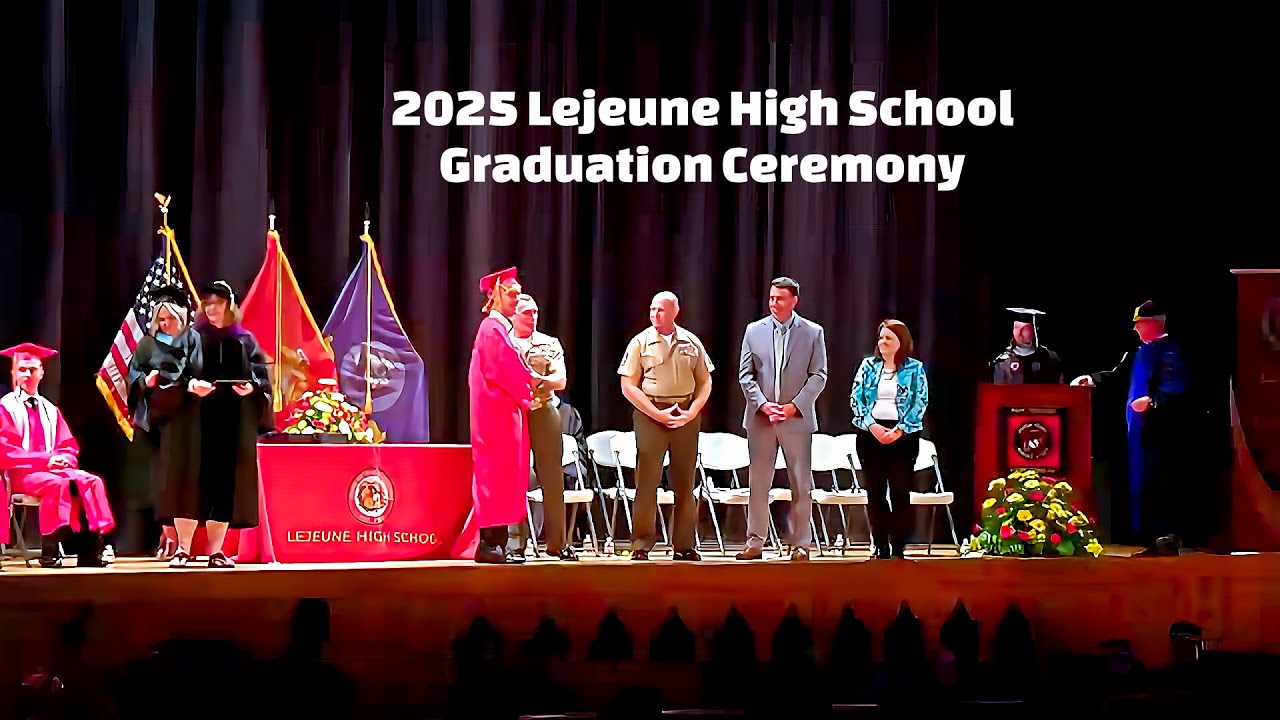 LIVE: CLASS of 2025 Celebrates Lejeune High School Graduation - YouTube