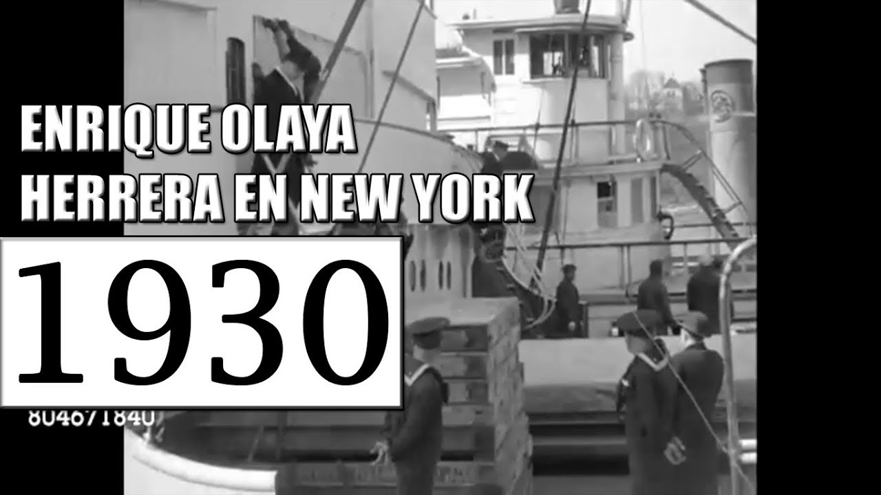 1930 EL PRESIDENTE ELECTO DE COLOMBIA ENRIQUE OLAYA HERRERA DE LLEGA A ...