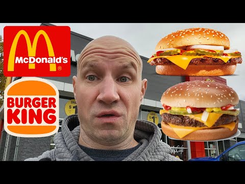 McDonald's Quarter Pounder with Cheese vs. Burger King's Quarter Pound King!