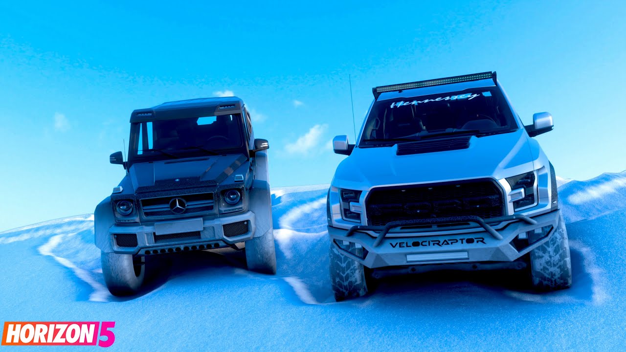 FH5 || Hennessey Velociraptor 6x6 & Amg G65 6x6 || Off Roading ...