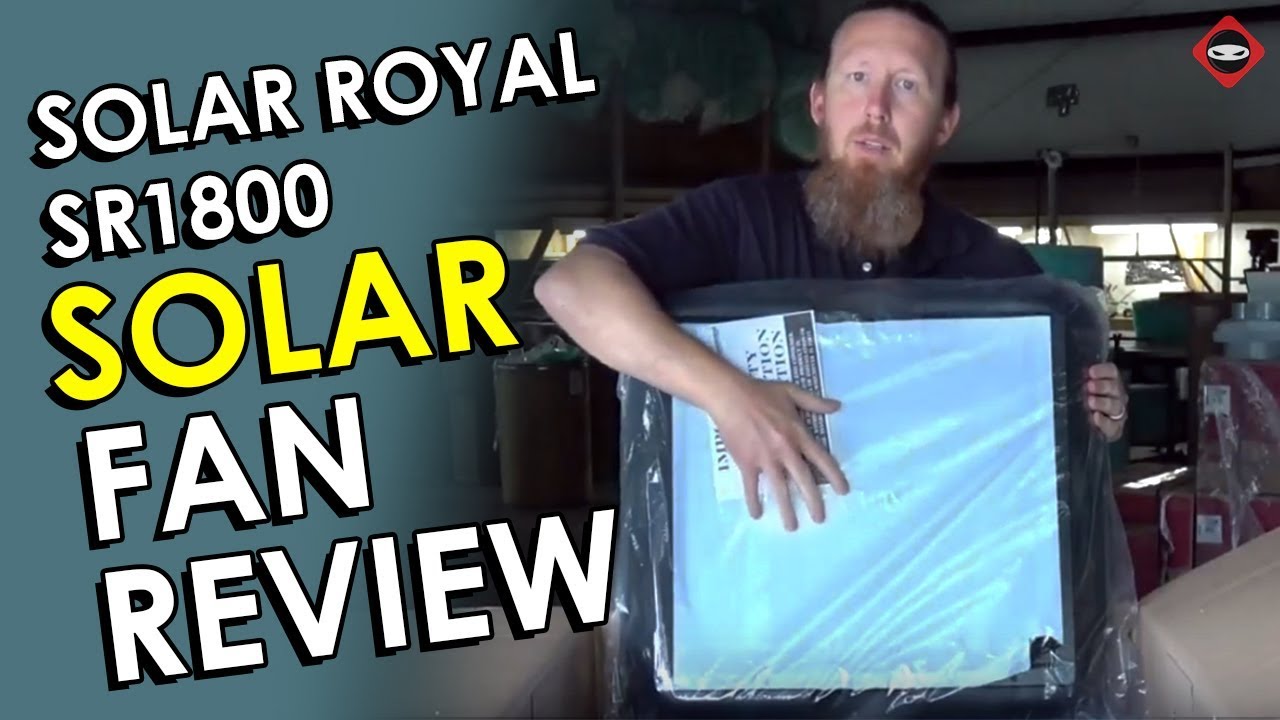 Solar Fan Review of the Solar Royal SR1800 Solar Attic Vent Fan - YouTube
