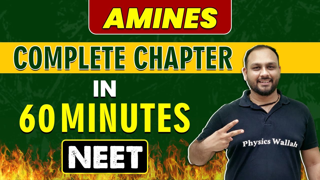 AMINES in 60 minutes || Complete Chapter for NEET - YouTube