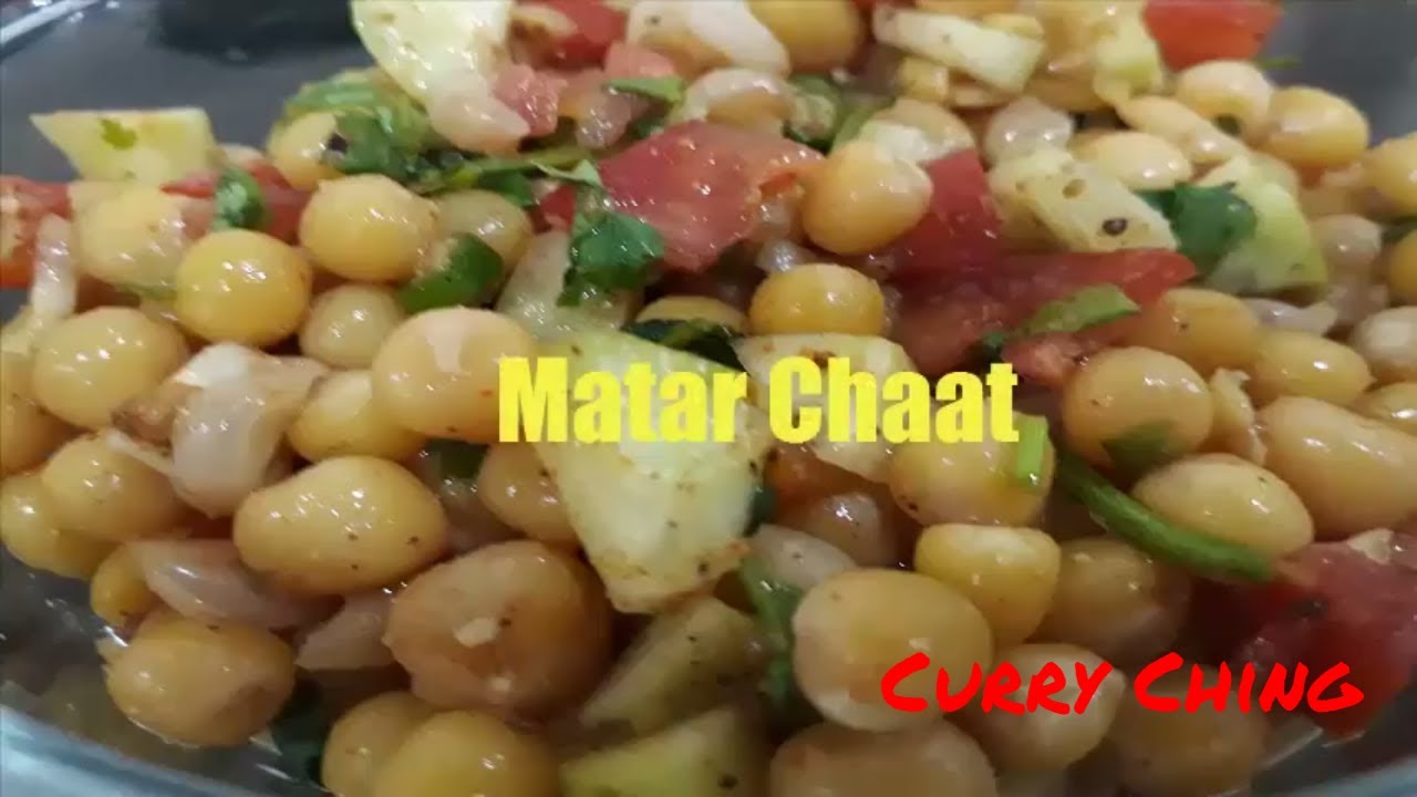 Matar Chaat | Matra Chaat Recipe by Curry Ching - YouTube