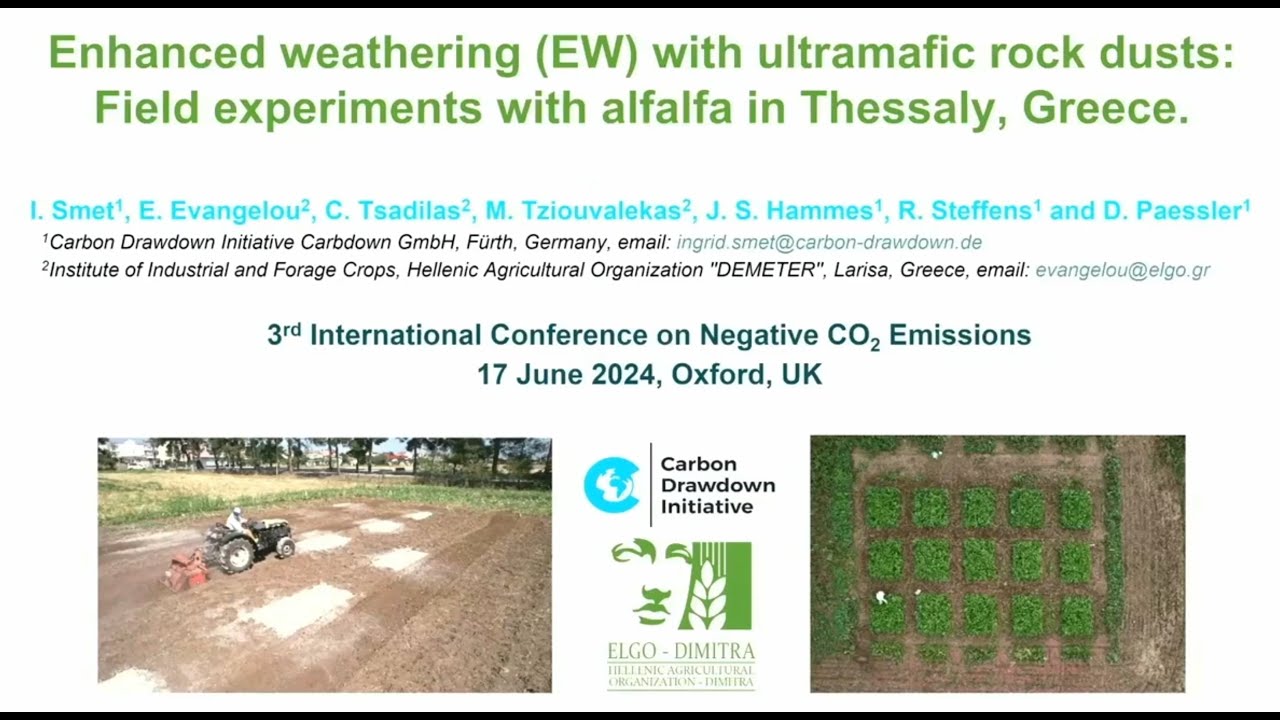 Conference Talk: Enhanced weathering with ultramafic rock: Field ...