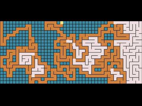A-Star A* maze pathfinding algorithm visualized in python - YouTube