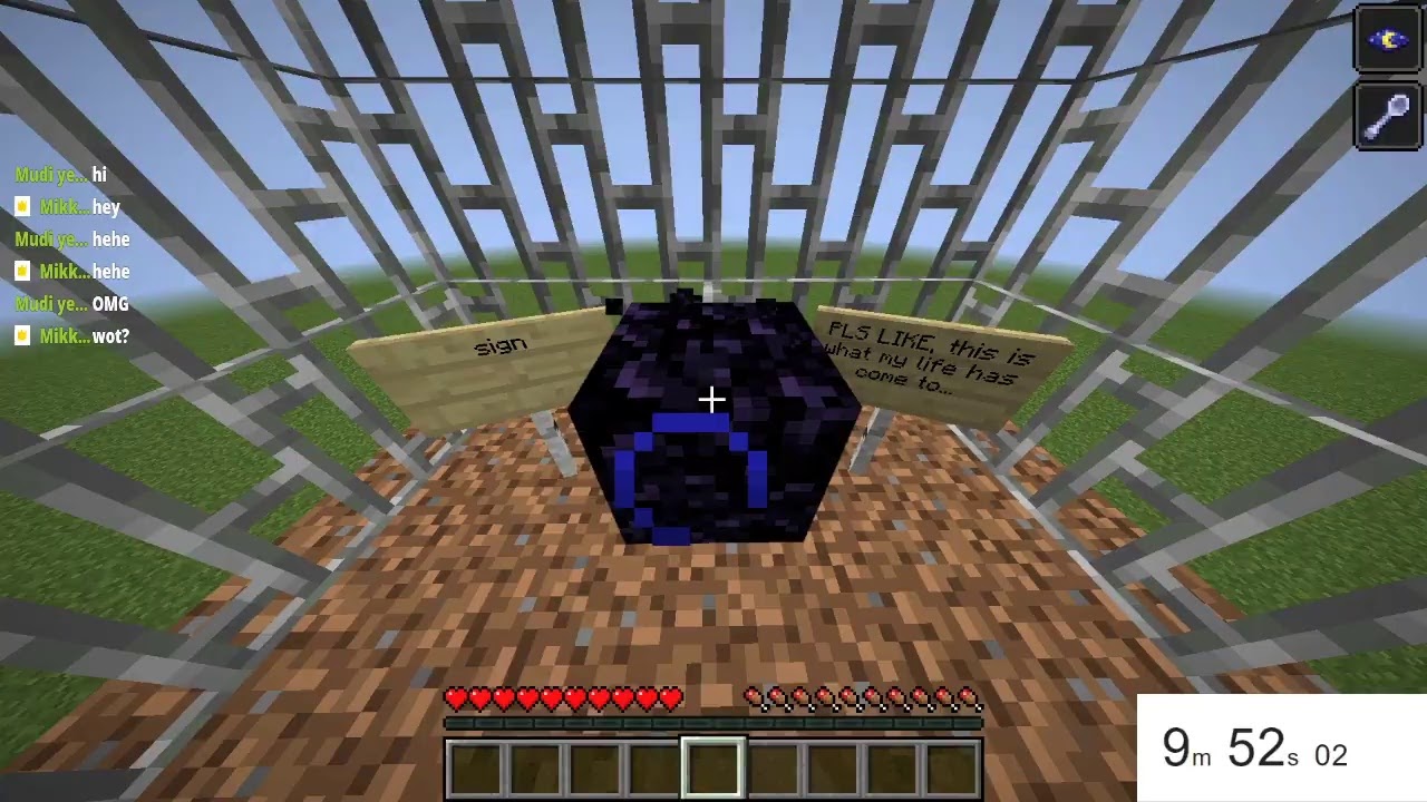 Mining obsidian with hand and mining fatigue | Minecraft - YouTube